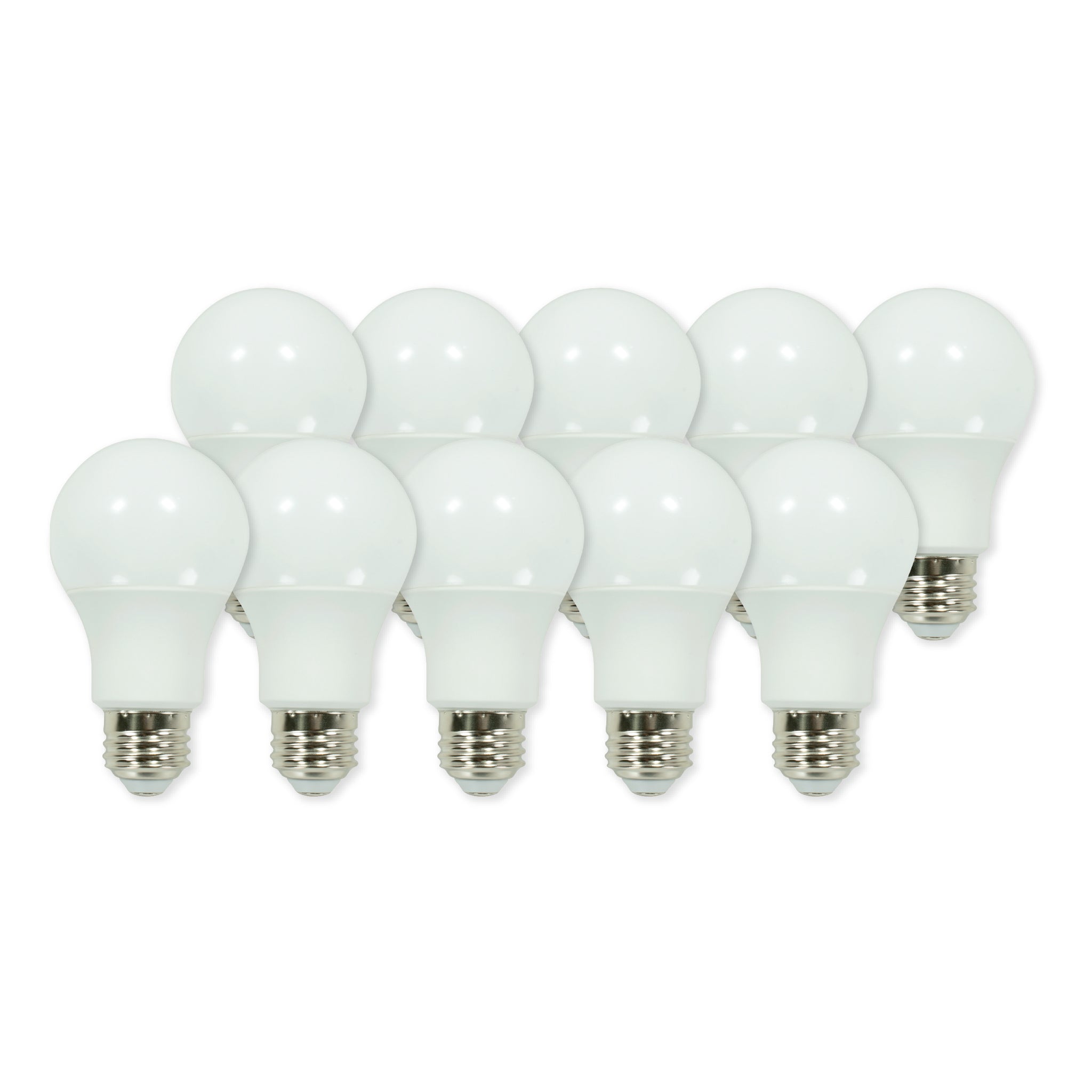 800 Lumen LED A19 Bulb, 9-Watt, 60-Watt Equivalent E26, 10-Pack