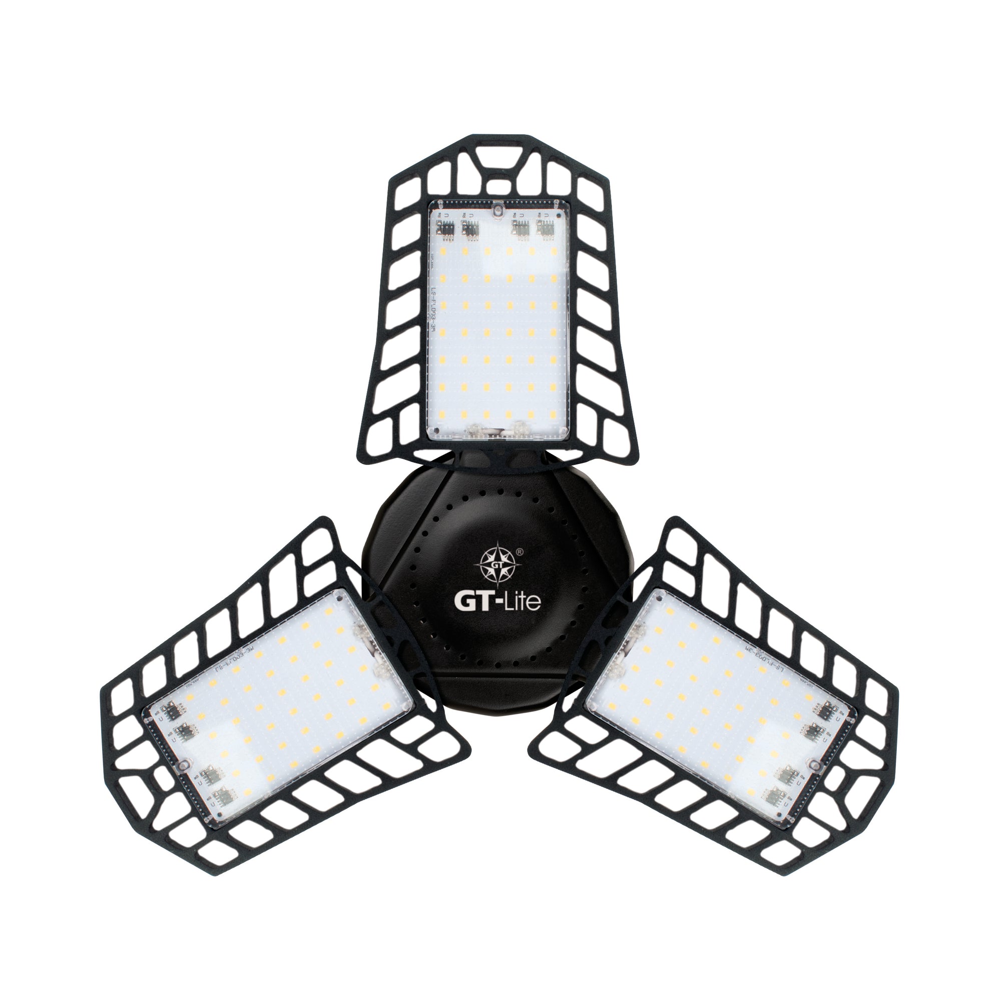 LED Garage Light with Adjustable 4-Panel LED Light 80W 10000 Lumen E26 ...