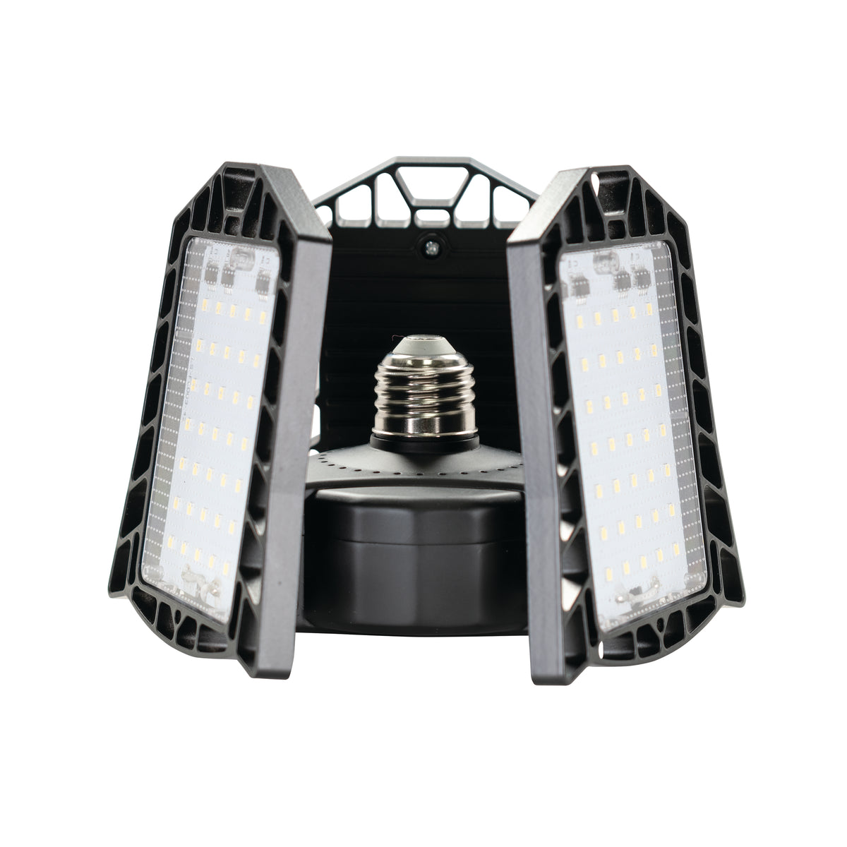 LED Garage Light with Adjustable 4-Panel LED Light 80W 10000 Lumen E26 ...