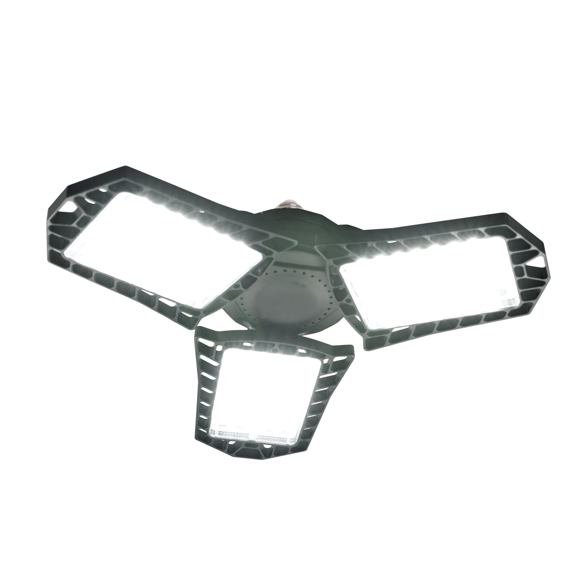 LED Garage Light with Adjustable 4-Panel LED Light 80W 10000 Lumen E26 ...