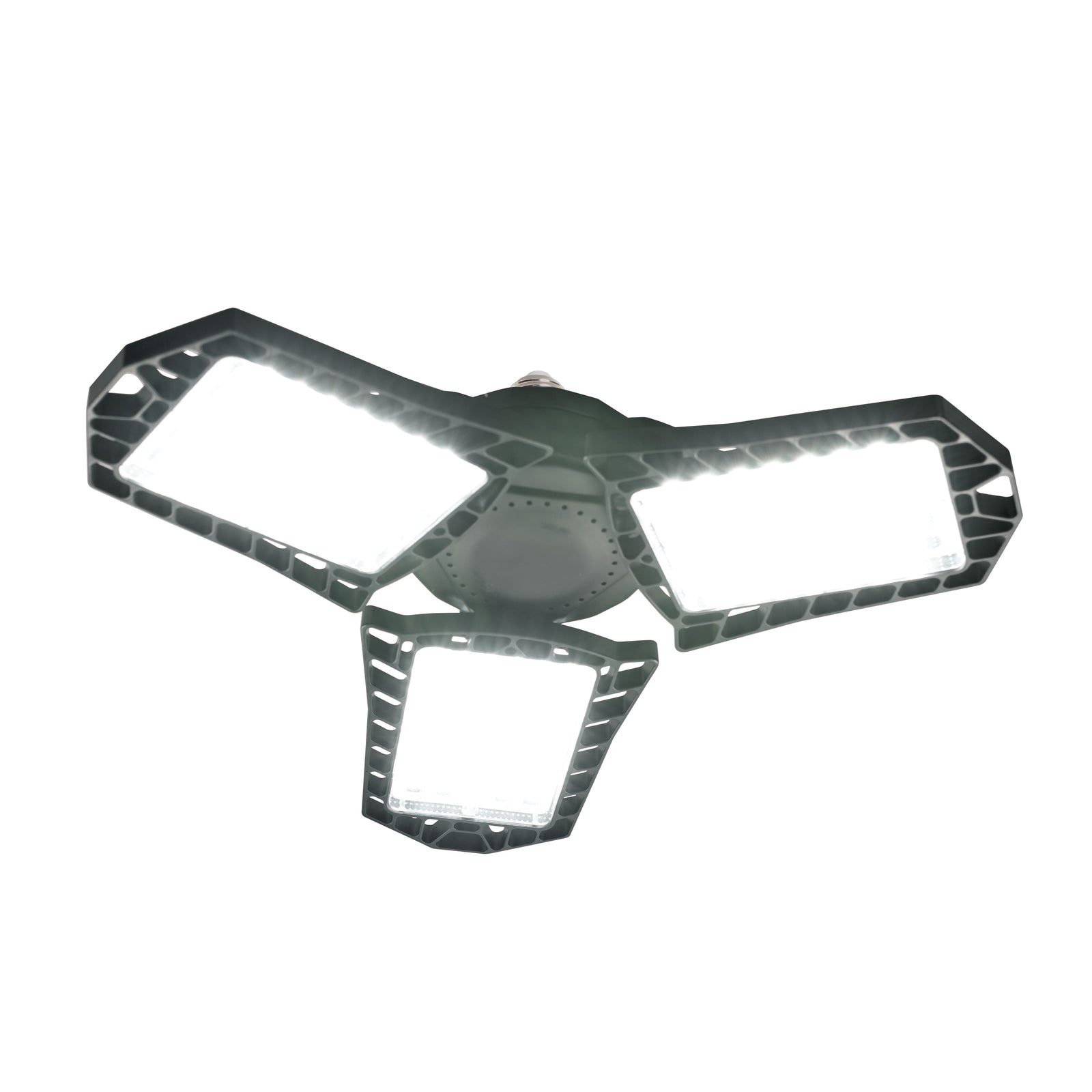 LED Garage Light with Adjustable 4-Panel LED Light 80W 10000 Lumen E26 ...