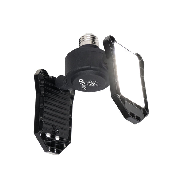 LED Garage Light with Adjustable 2-Panel LED Light 30W 3000 Lumen E26 ...