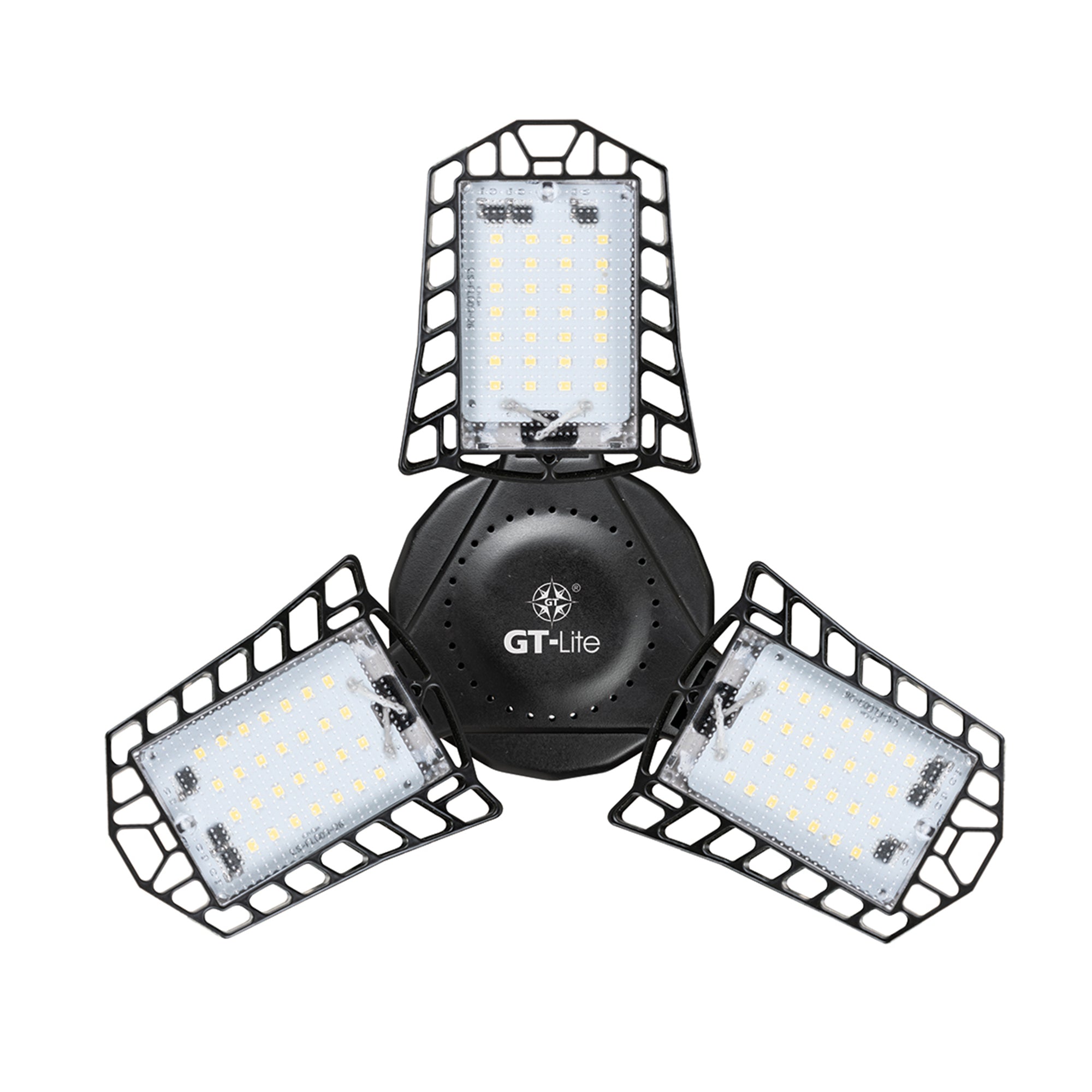 LED Garage Light with Adjustable 3-Panel LED Light 60W 6000 Lumen E26 ...