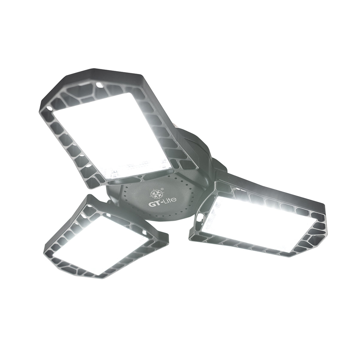 LED Garage Light with Adjustable 3-Panel LED Light 60W 6000 Lumen E26 ...