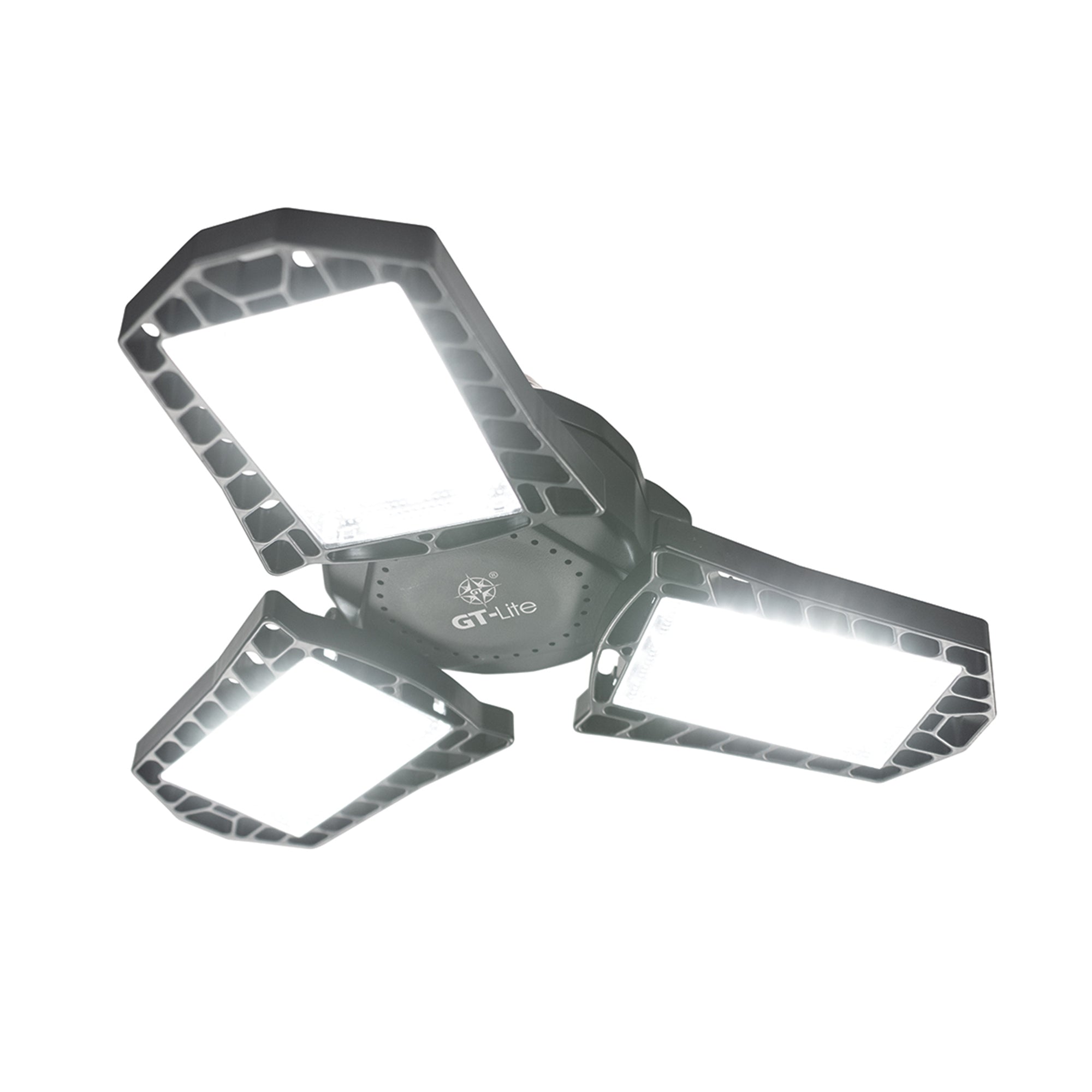 LED Garage Light with Adjustable 3-Panel LED Light 60W 6000 Lumen E26 ...