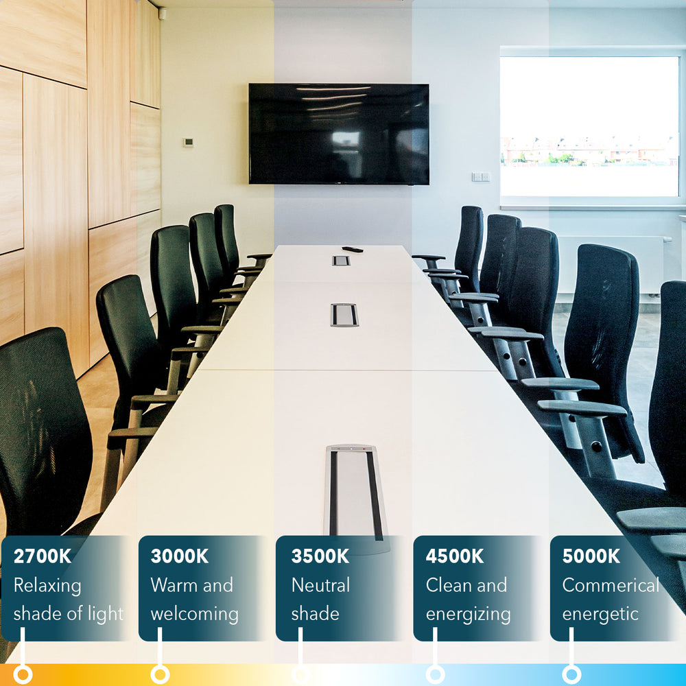 2 ft. x 4 ft. Black 5500 Lumen 3 Power Level LED Flat Panel Light 5CCT