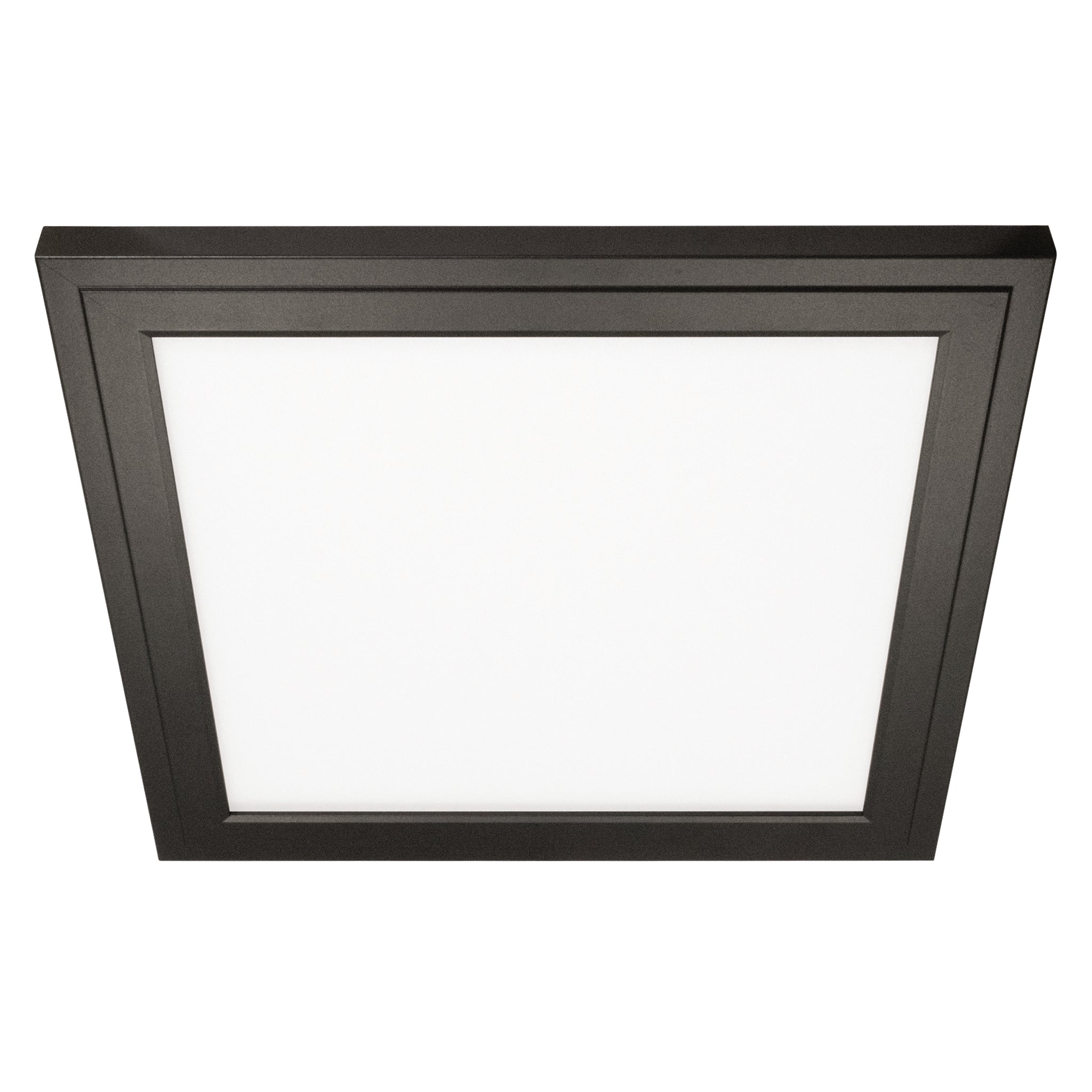 12-Inch 1250 Lumen Integrated LED Flat Panel Light, White/Black/Nickel
