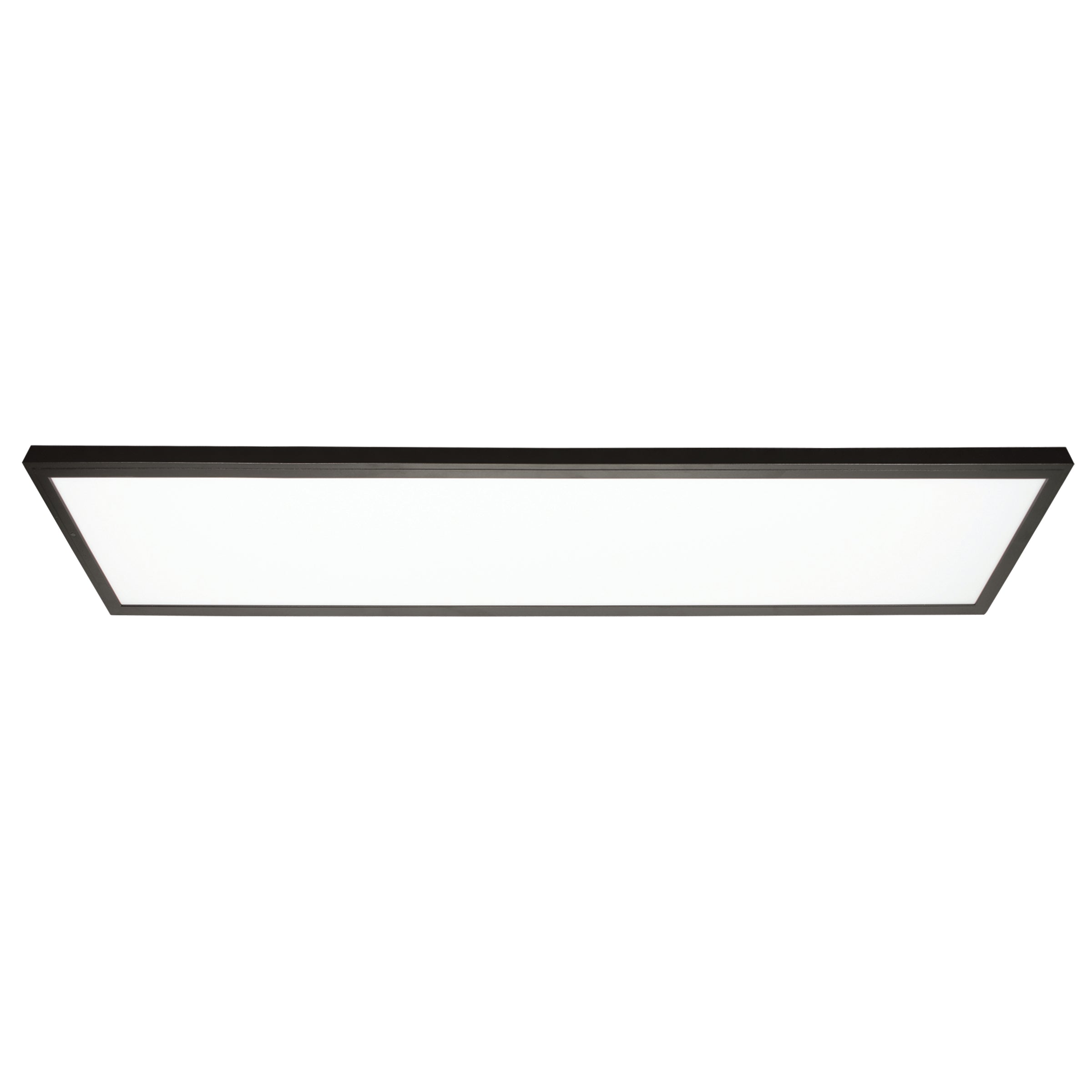 1 ft. x 4 ft. 4500 Lumen LED Flat Panel Light 5CCT, Bronze Trim, 2-Pac