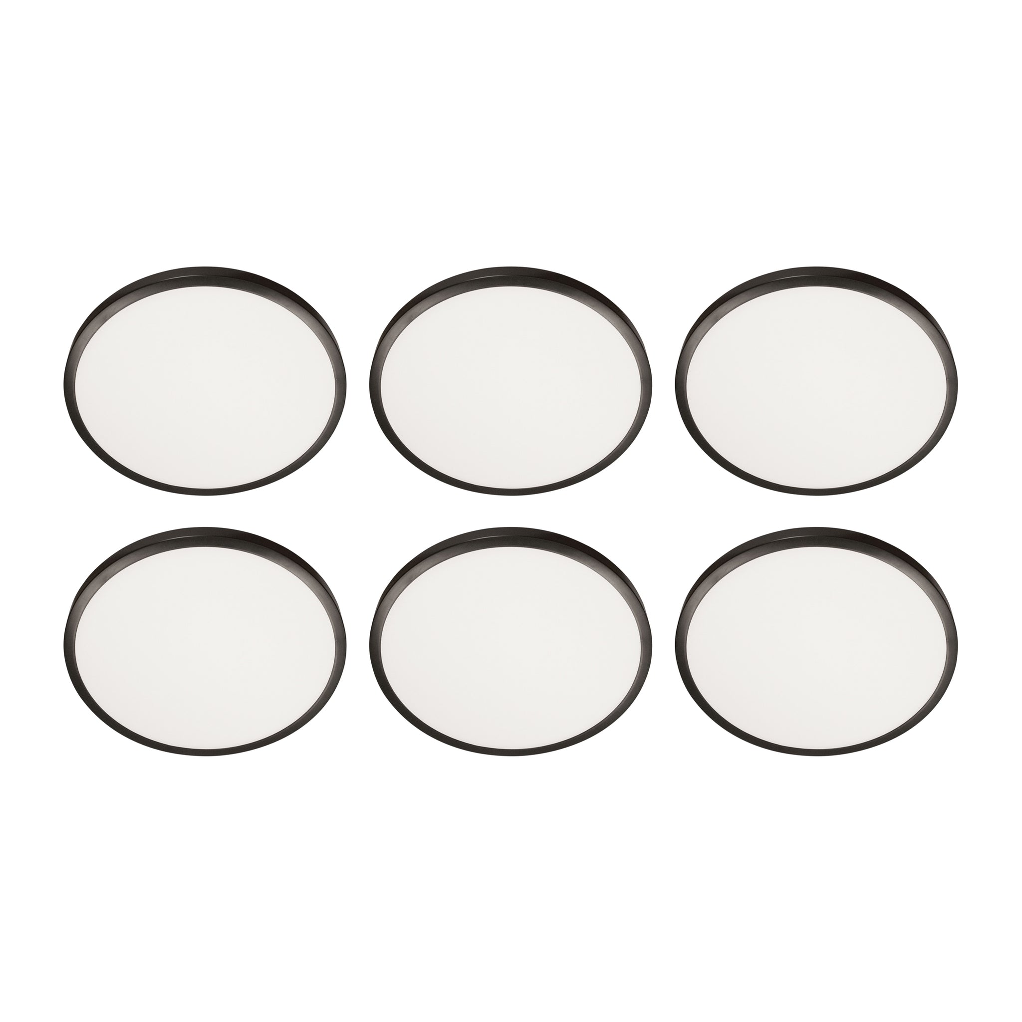 15-inch Round Flat Panel 2200 Lumen LED Light 5CCT White/Black/Nickel,