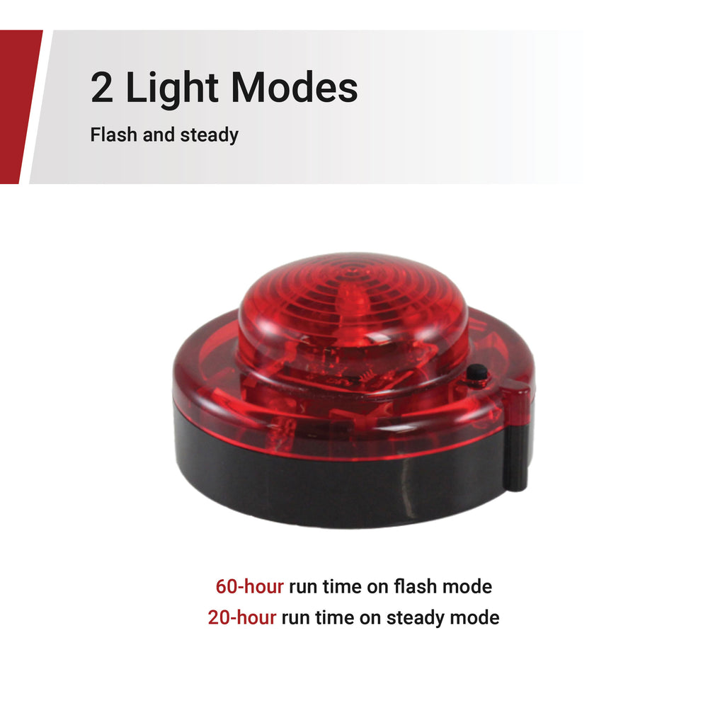 Red Emergency Beacon and Flashlight Bundle