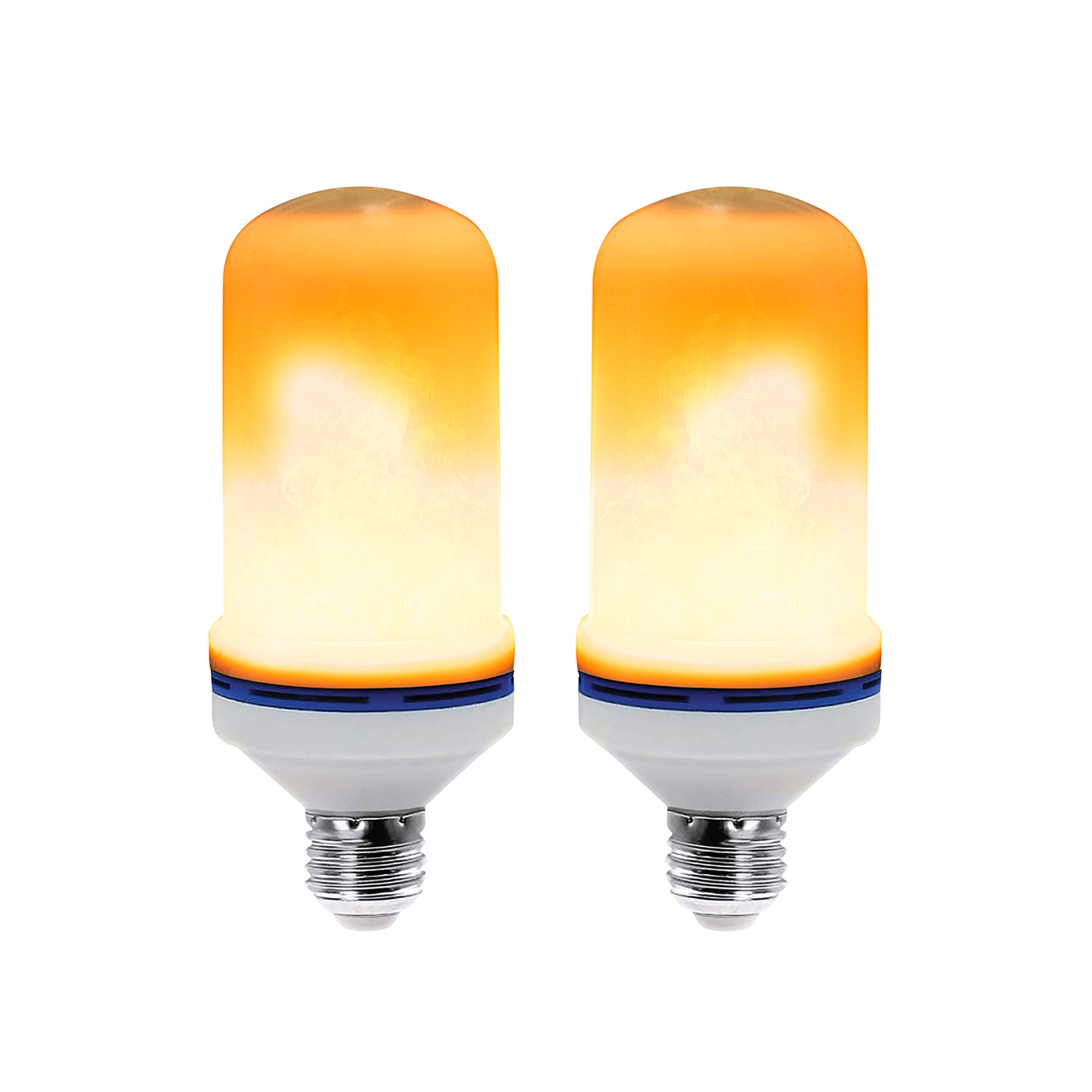 2-Pack LED Orange Flame Bulbs 4.5W