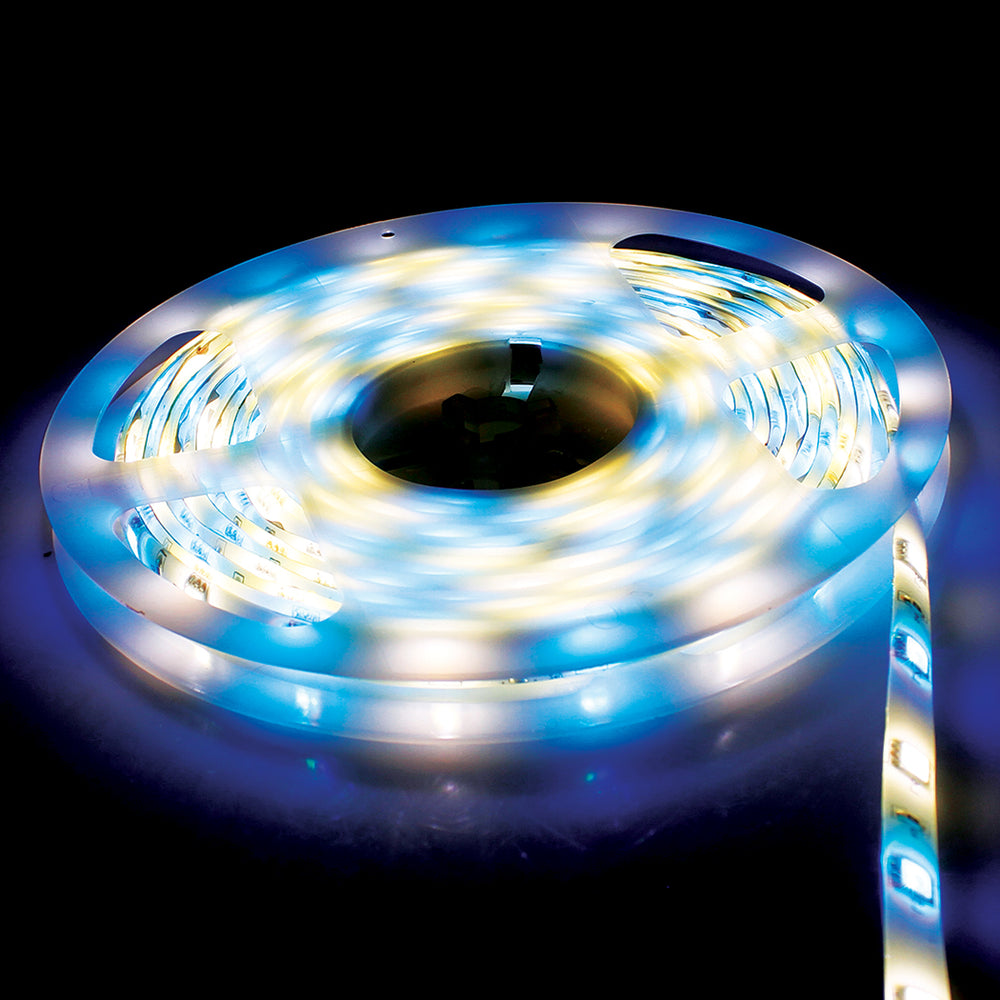 16ft LED Tape Light RGB Color, Cut & Connect, 12" Whip, 800 Lumen 23W