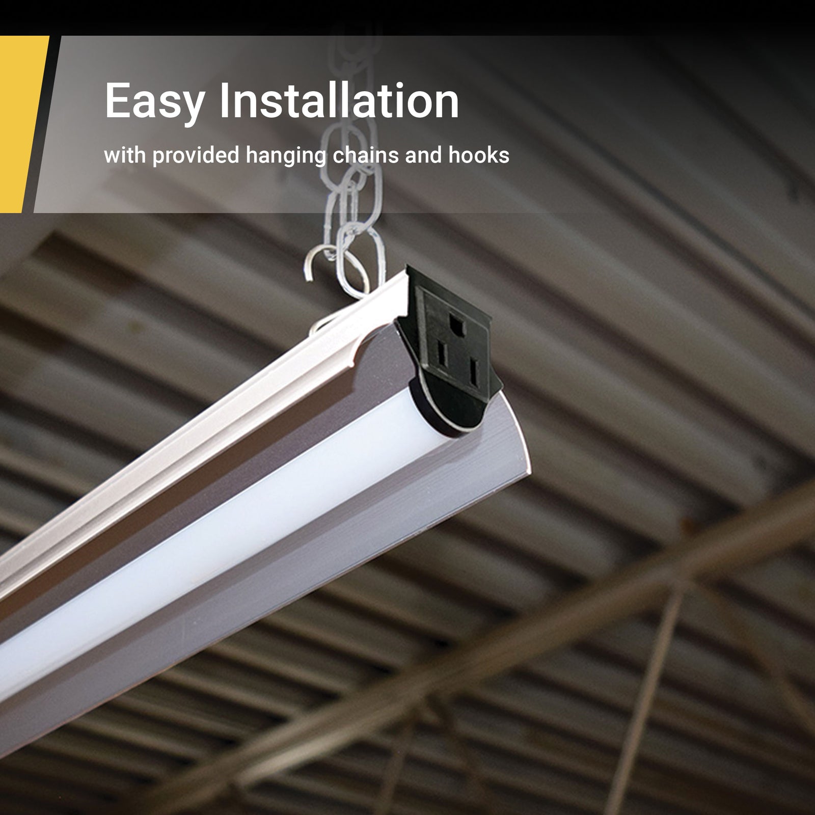 Linkable LED Shop Light 5000 Lumen 55W, 4ft