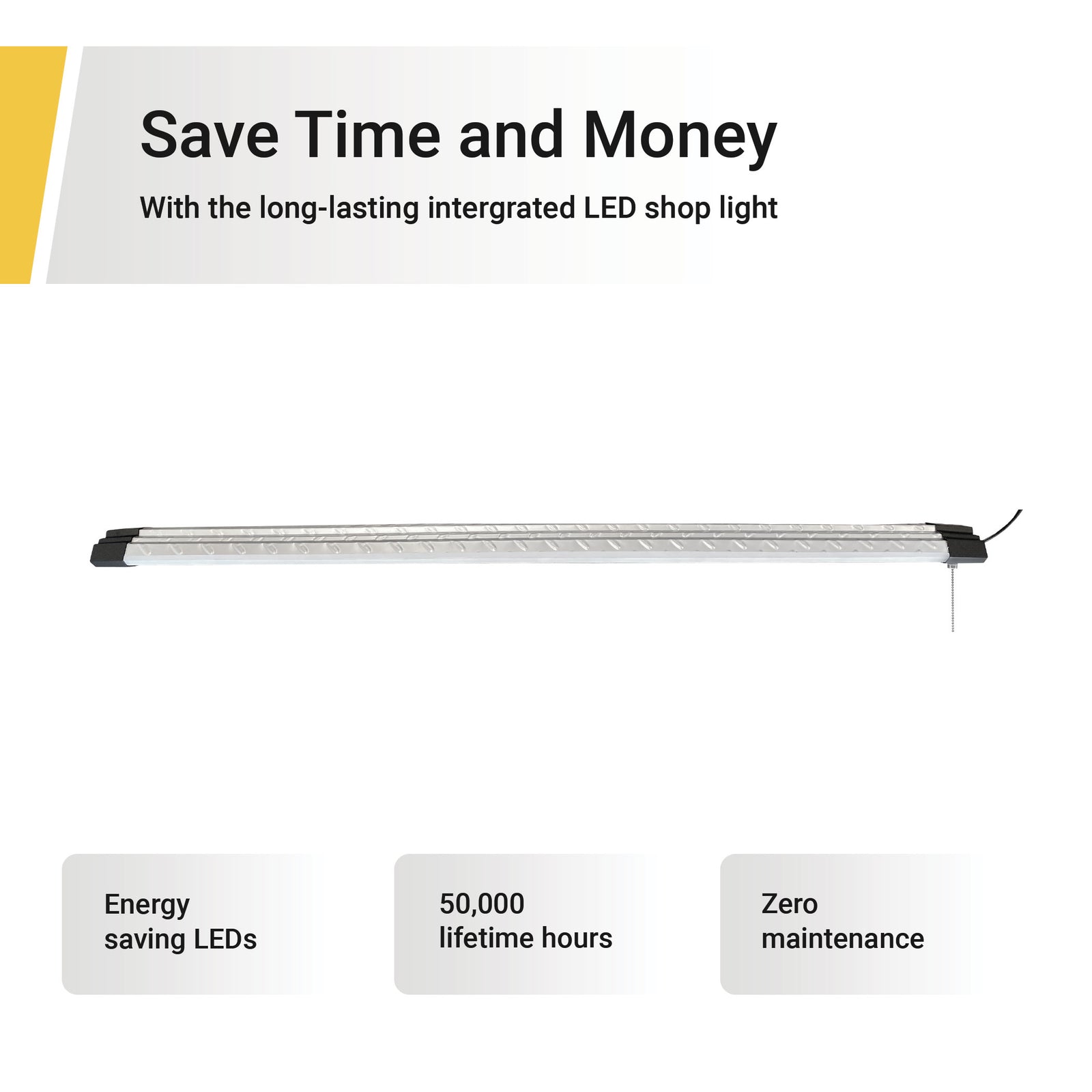 LED 4ft Shop Light 10,000/5000 Lumen 105W Linkable