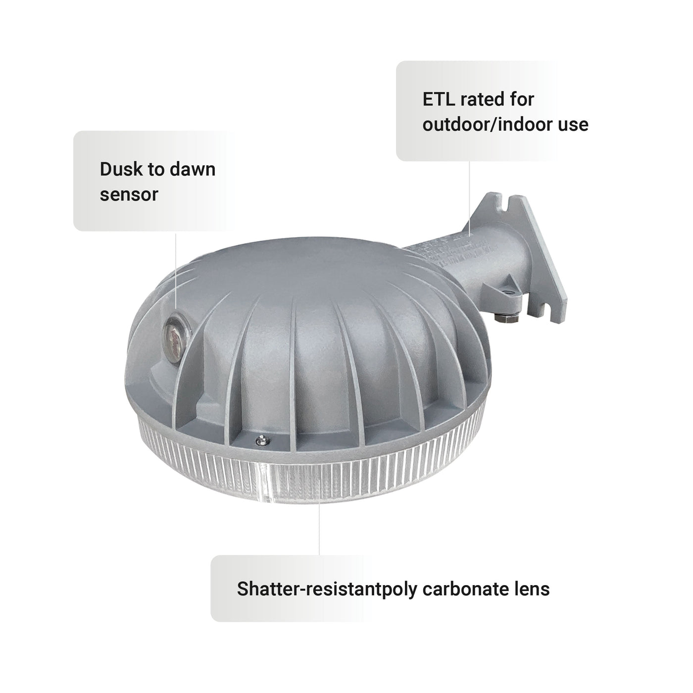 4500 Lumen LED Dusk to Dawn Barn Area Light 40W