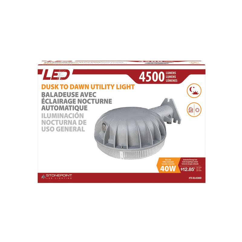 4500 Lumen LED Dusk to Dawn Barn Area Light 40W